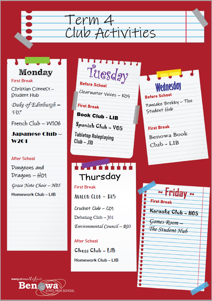 Clubs and societies